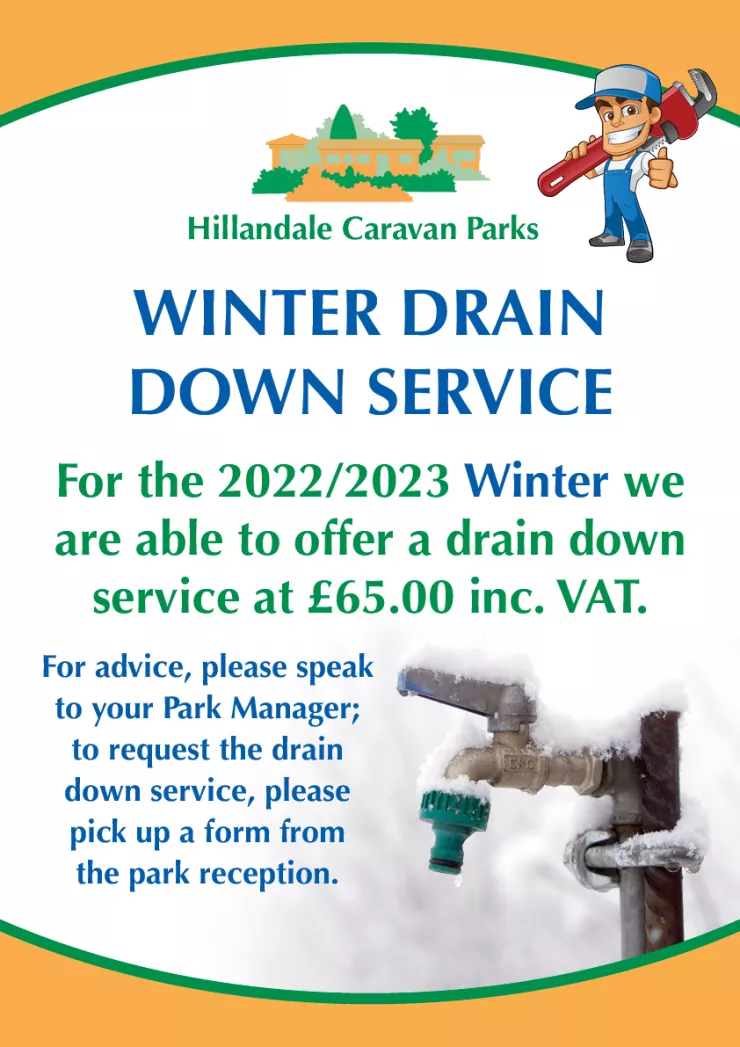 Winter Drain Down | Hillandale Caravan Parks